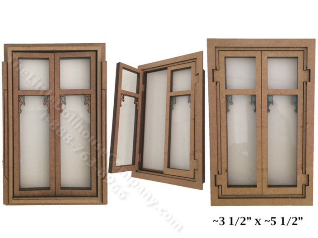 Dollhouse Miniature Large Split Window Kit - Etsy