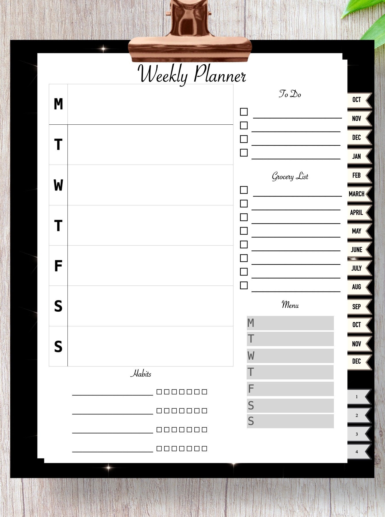 Digital Planner With Hyperlinks 2021-2022 - Etsy
