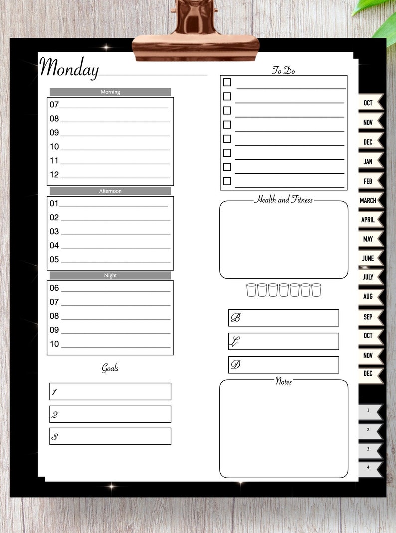 Digital Planner With Hyperlinks 2021-2022 - Etsy