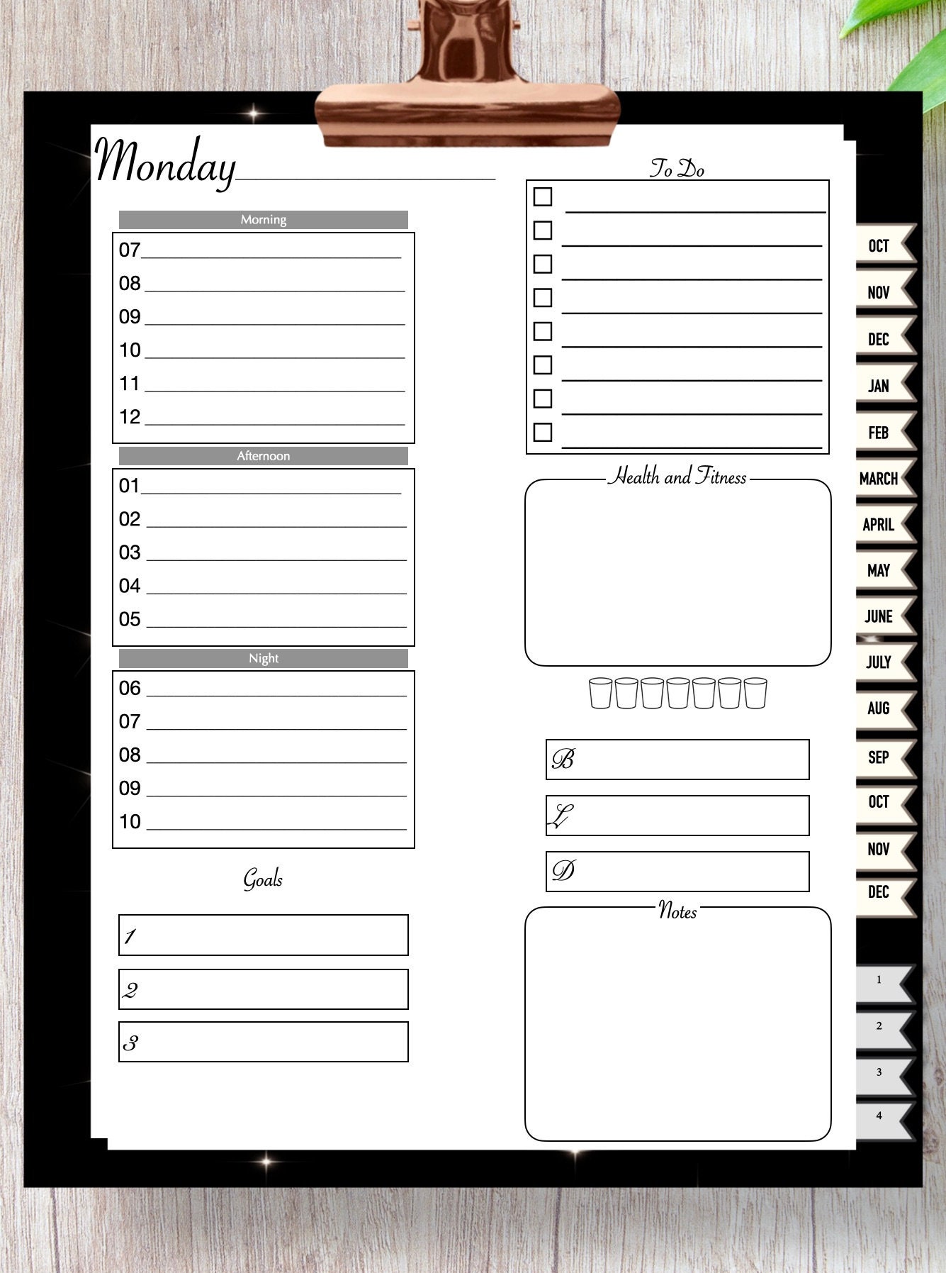 Digital Planner With Hyperlinks 2021-2022 - Etsy
