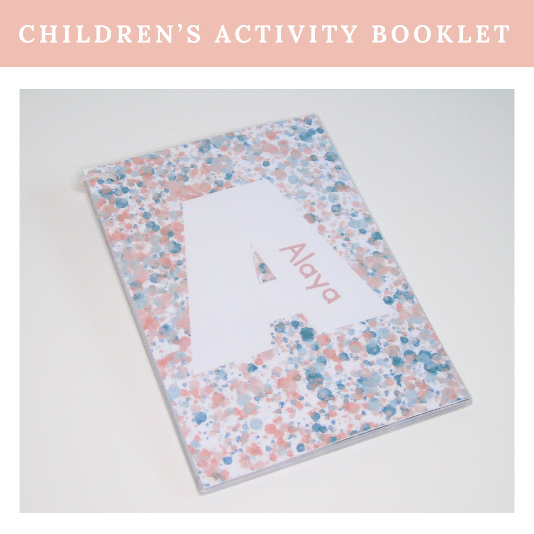 Children's Travel Activity Busy Book, Kids Holiday Booklet, Road Trip ...