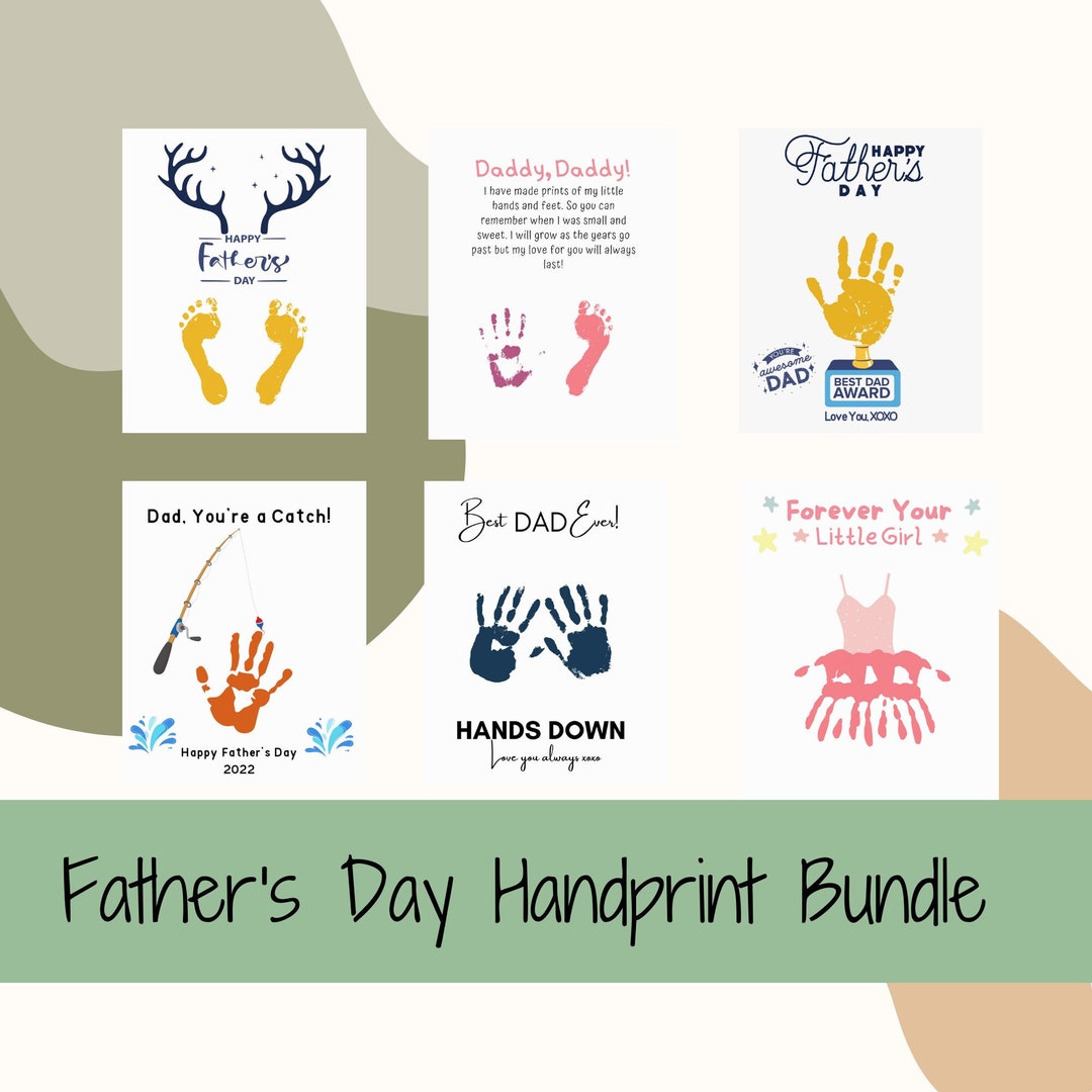 Printable Father's Day Gift, Handprint Craft, Fathers Day Gift ...