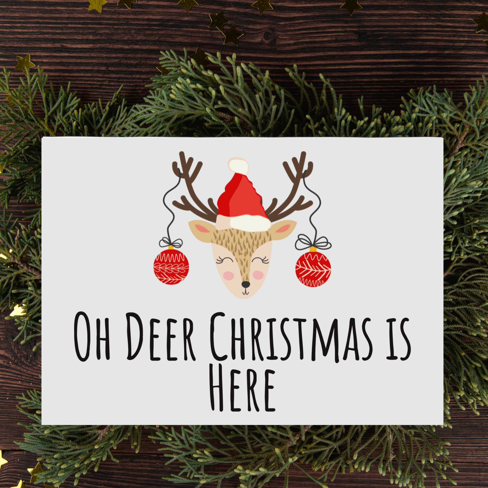 Funny Christmas Printable Greeting Card, Printable Christmas Card ...