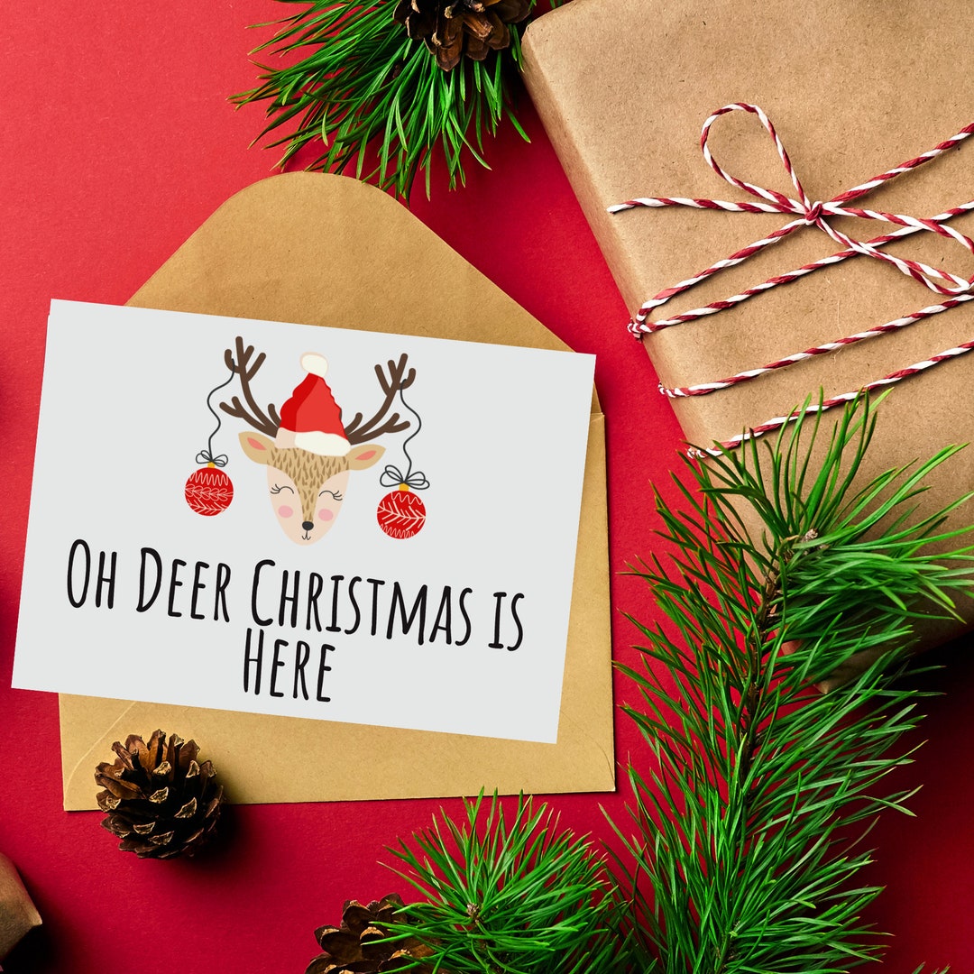 Funny Christmas Printable Greeting Card, Printable Christmas Card ...