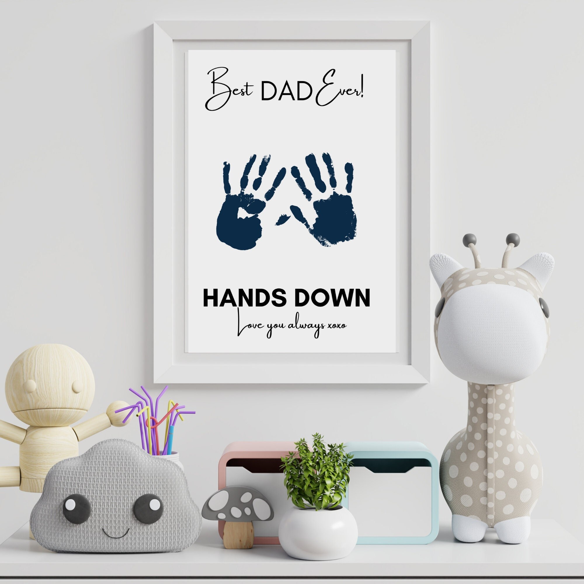 Printable Father's Day Gift, Handprint Craft, Fathers Day Gift ...