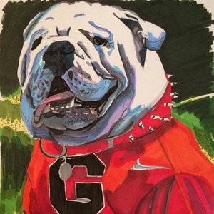 11"x14" UGA Print From Original Alcohol Marker Rendering - Etsy