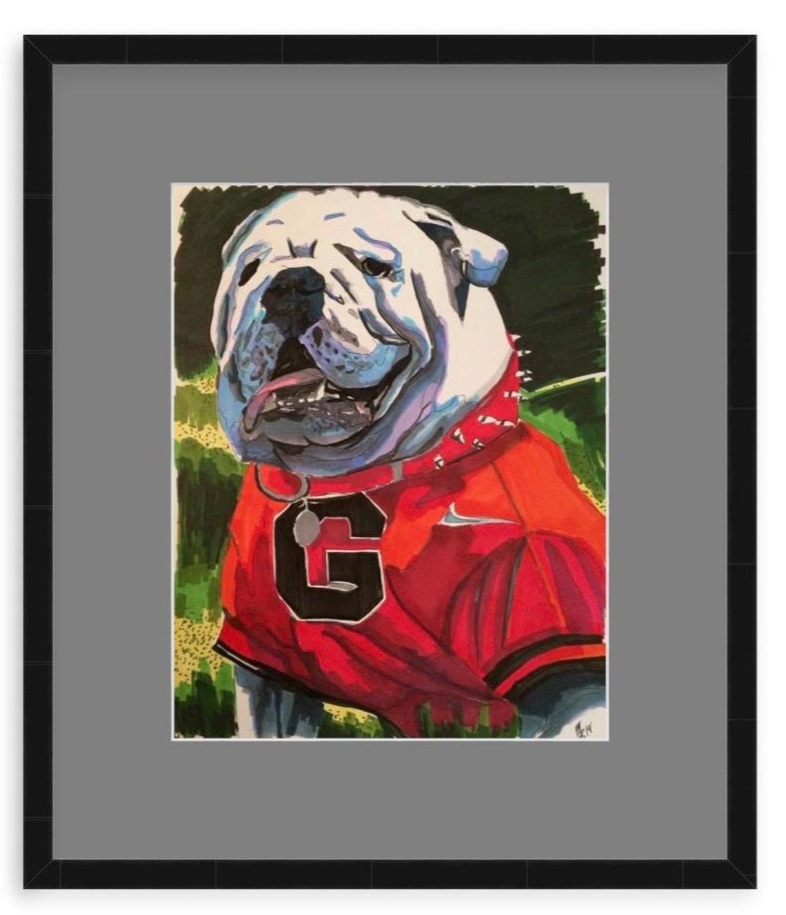 11"x14" UGA Print From Original Alcohol Marker Rendering - Etsy