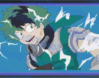 My Hero Academia Cross Stitch - Etsy