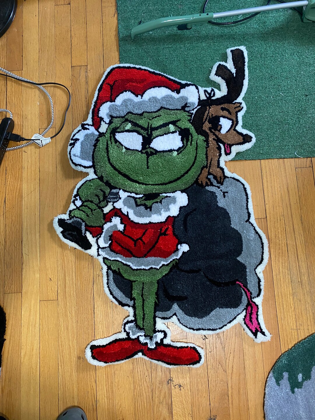 The Grinch Rug - Etsy