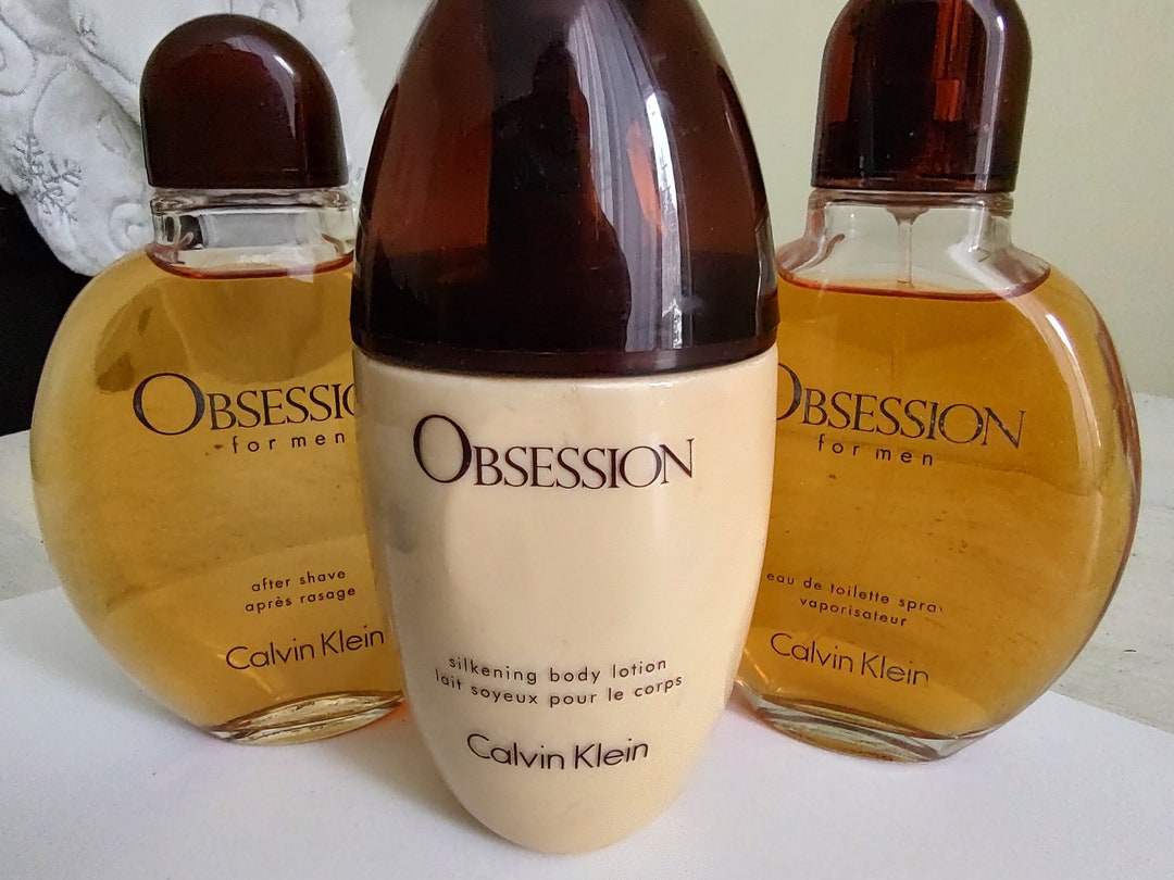 Obsession for Men Cologne Set Vintage 90s Calvin Klein Fragrance for ...