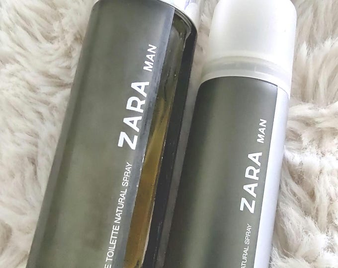 Zara Man by Zara Original Rare Vintage Early 2000's Discontinued Cologne Spray Set Fresh Woody ...