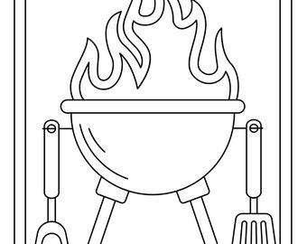 Bbq Coloring Pages