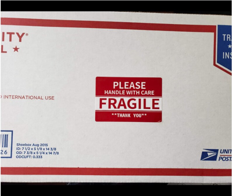 Large Fragile Handle With Care Stickers – Multiple Quantities Available ...