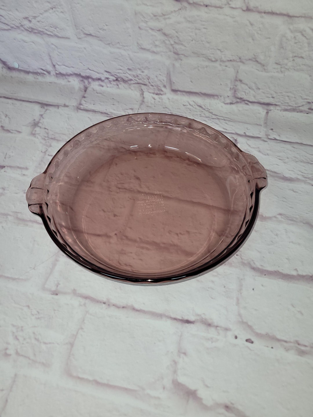 Vintage Pyrex Pink Pie Pan Vintage Pyrex Pink/cranberry Fluted Pie Pan ...