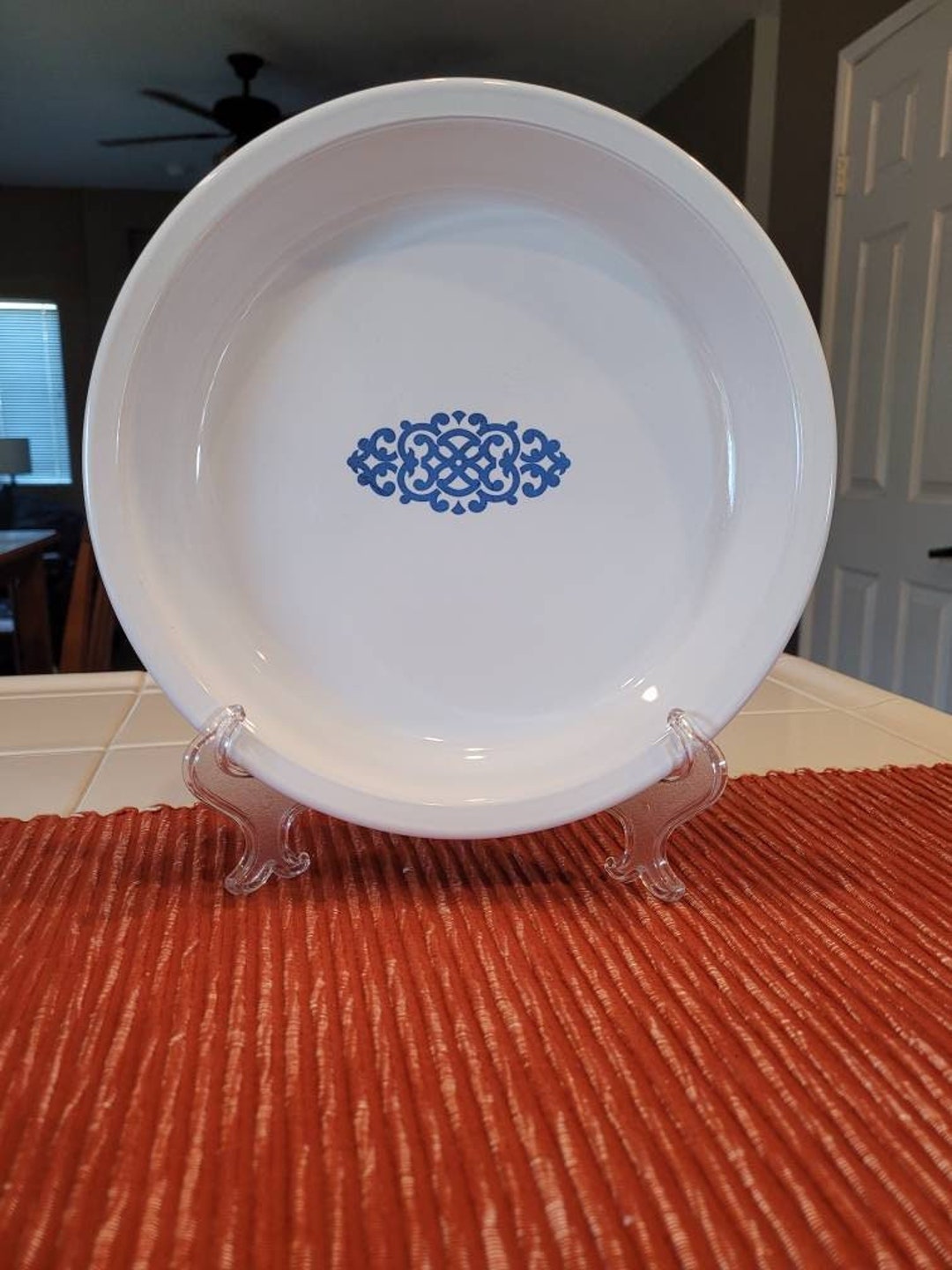 Corning Ware Cornflower Blue Pie Plate - Vintage Corning Pie Plate ...