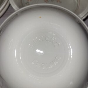 Bilton's English Coloroll Pink Flowers Trellis Pattern Set of 4 Plates ...