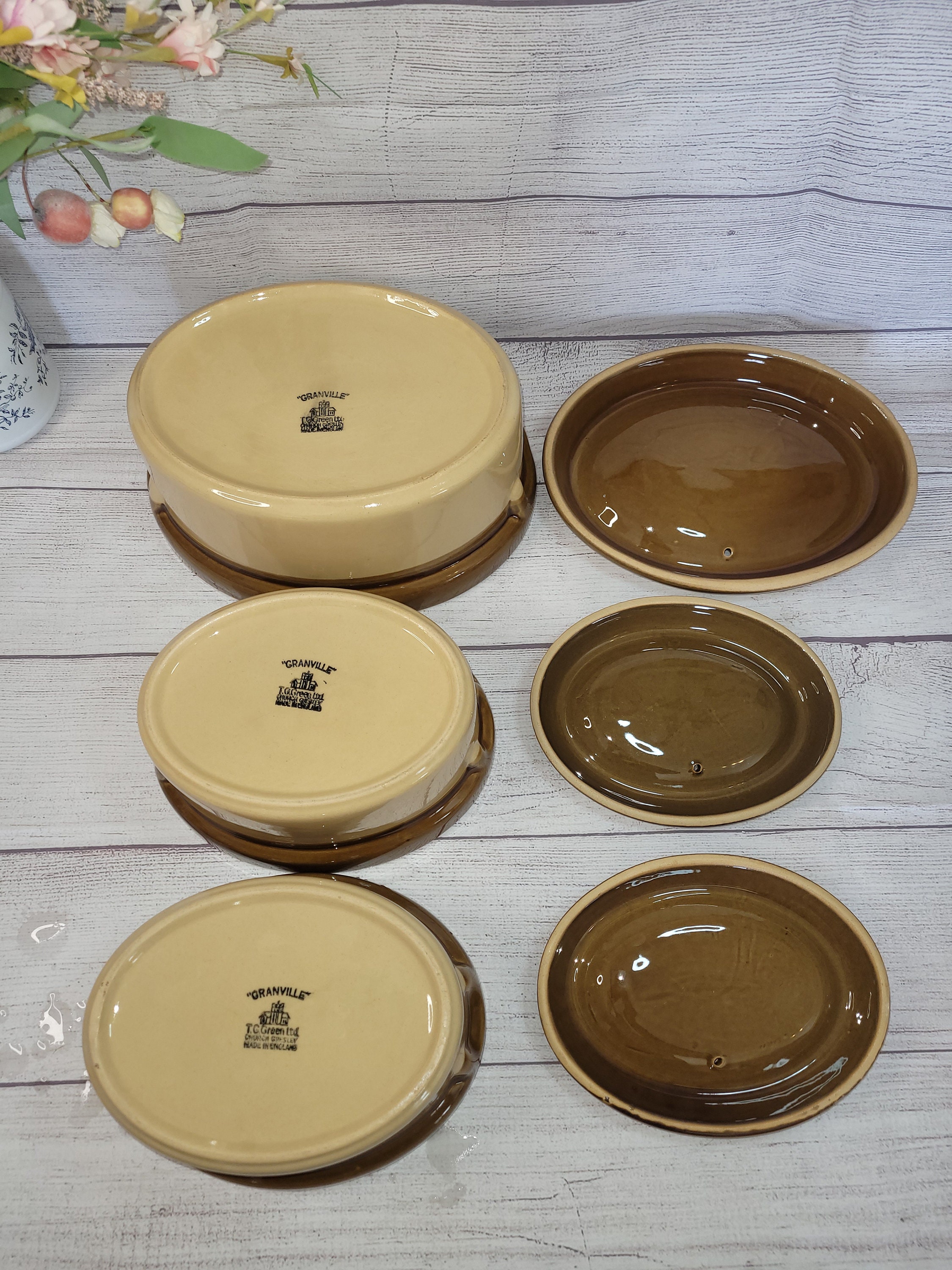 RARE Vintage TG Green Granville Casserole Dishes CHOICE 2QT or 1QT ...