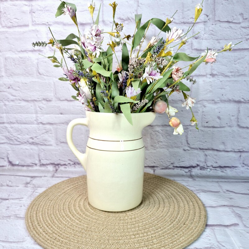 Yellow Ware Pitcher - Etsy