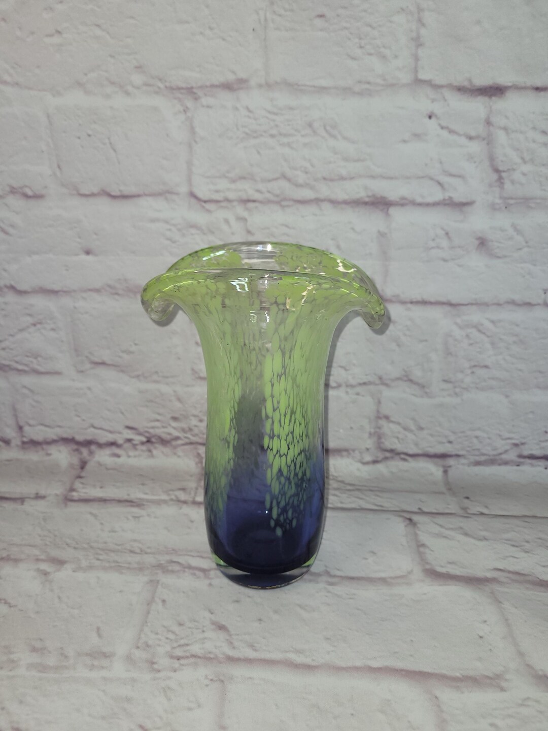 Vintage Art Glass Vase - Fenton for Teleflora Vase - Art Glass Vase ...