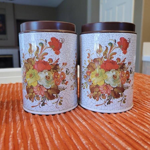 Floral Tea Tins - Etsy
