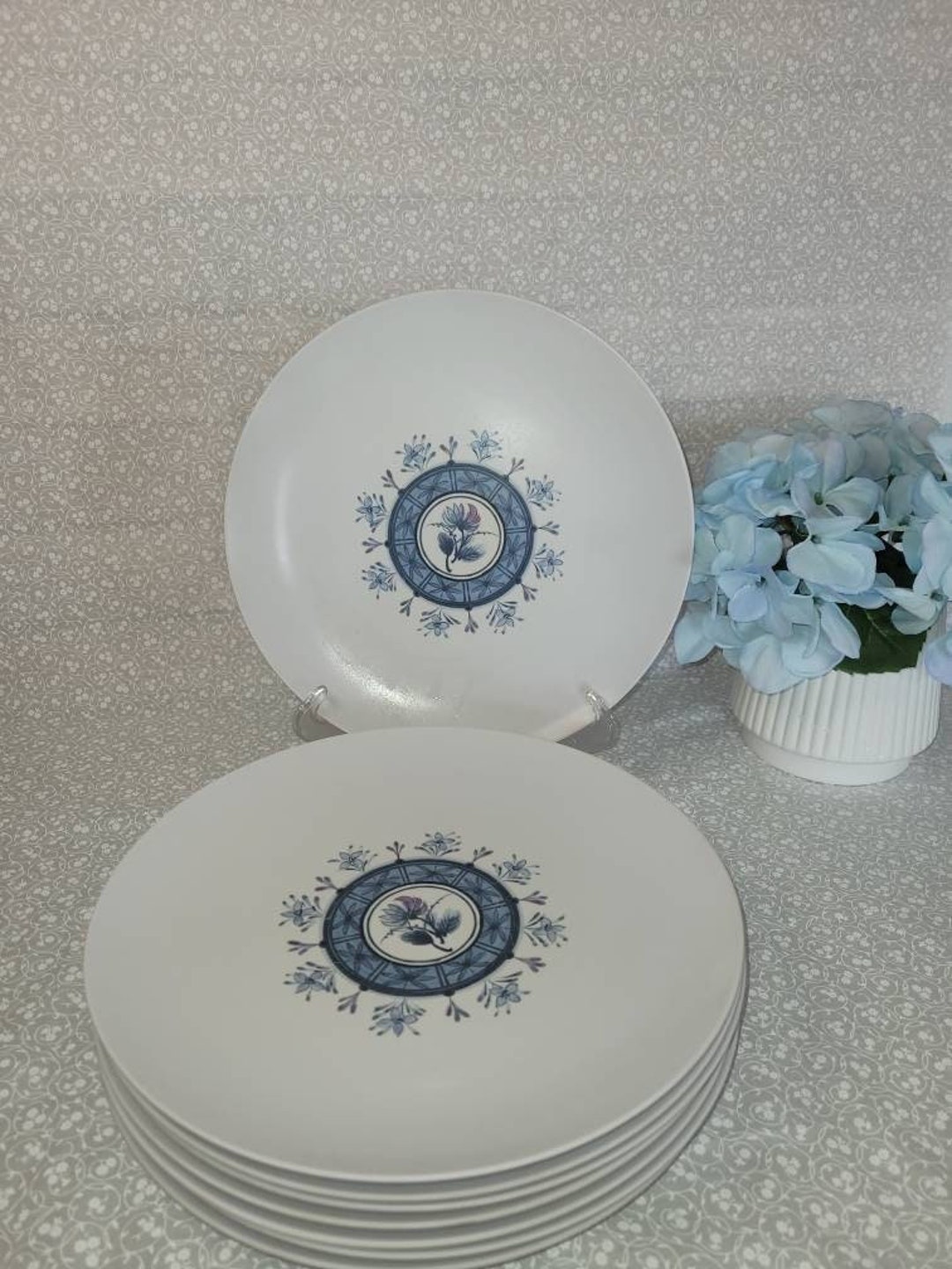 4 - Brilliant Mid Century Noritake - MELAMINE 10 1/4" Dinner Plates ...