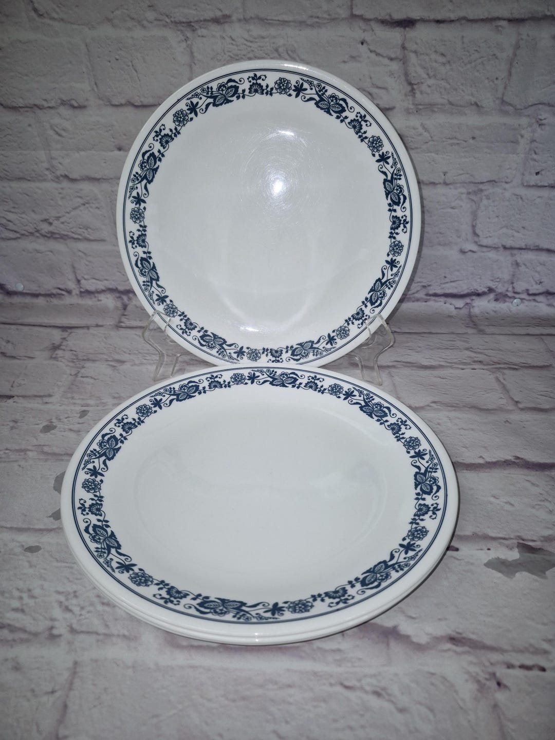 4 - Vintage Corelle Old Town Blue Dinner Plates | Corelle Onion Plates ...