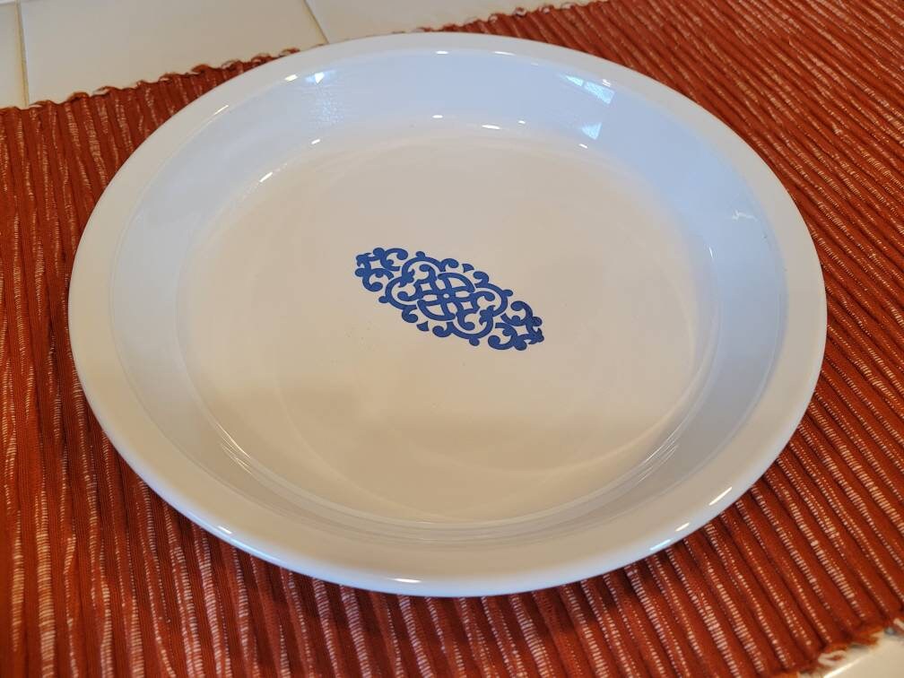Corning Ware Cornflower Blue Pie Plate - Vintage Corning Pie Plate ...