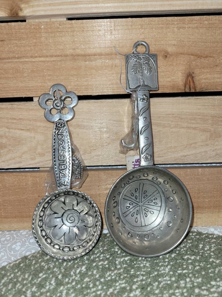 CHOICE Vintage Ganz Silver Plated Measuring Spoons Ganz Stirling Silver ...