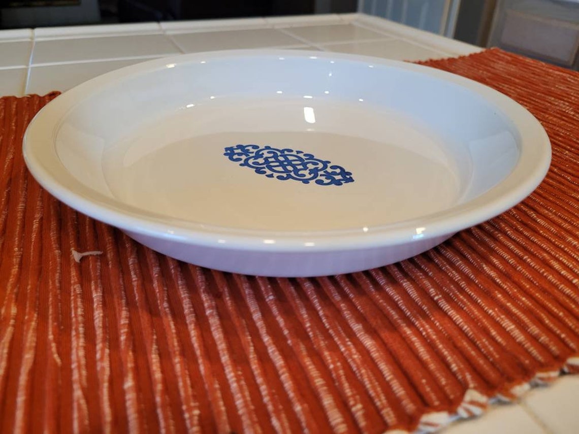 Corning Ware Cornflower Blue Pie Plate - Vintage Corning Pie Plate ...