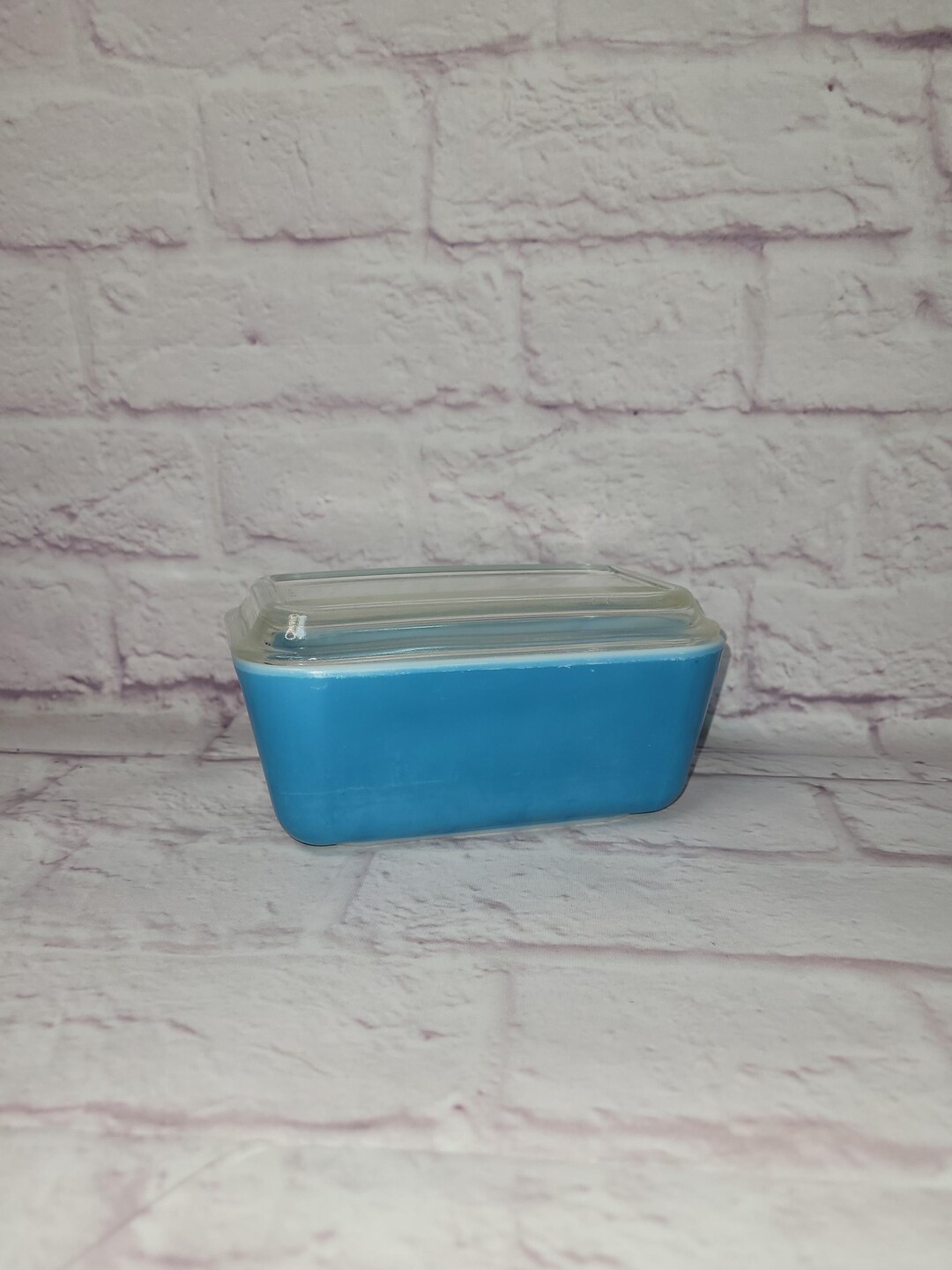 Vintage Pyrex Blue 502 Fridgies - Refrigerator Dish With Original Pyrex ...