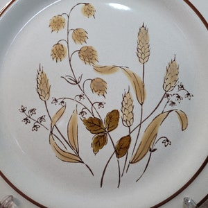 4 - Vintage Stoneware RKS Autumn Wheat Dinner Plates - Japan Stoneware ...
