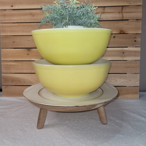 Pyrex Vintage Primary Color Yellow Nesting Bowl 404 - Etsy