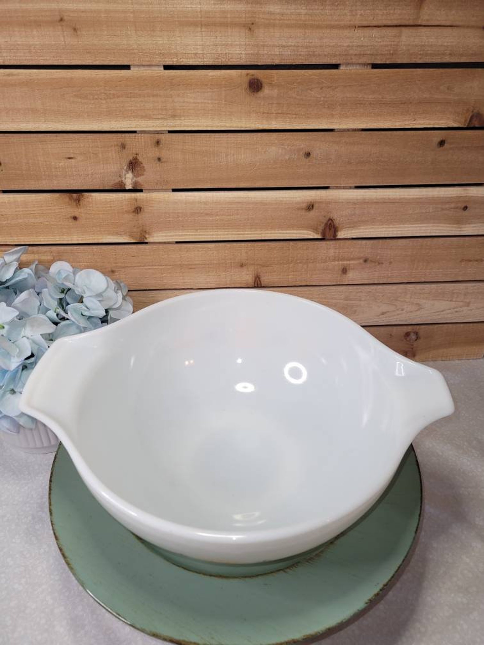 Vintage Pyrex Town and Country Cinderella Bowl 444 - Pyrex Orange Cross ...