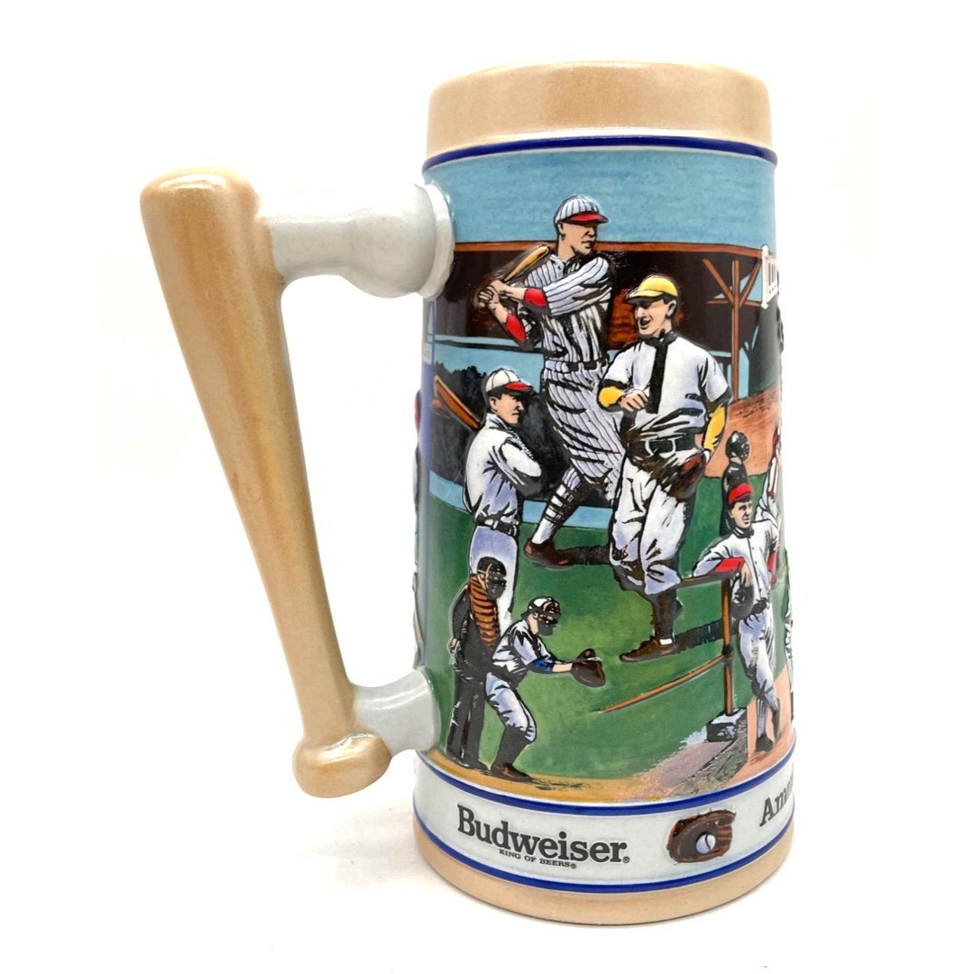 Vtg. 1990 Budweiser Beer Stein Baseball America's Favorite Past Time - Etsy
