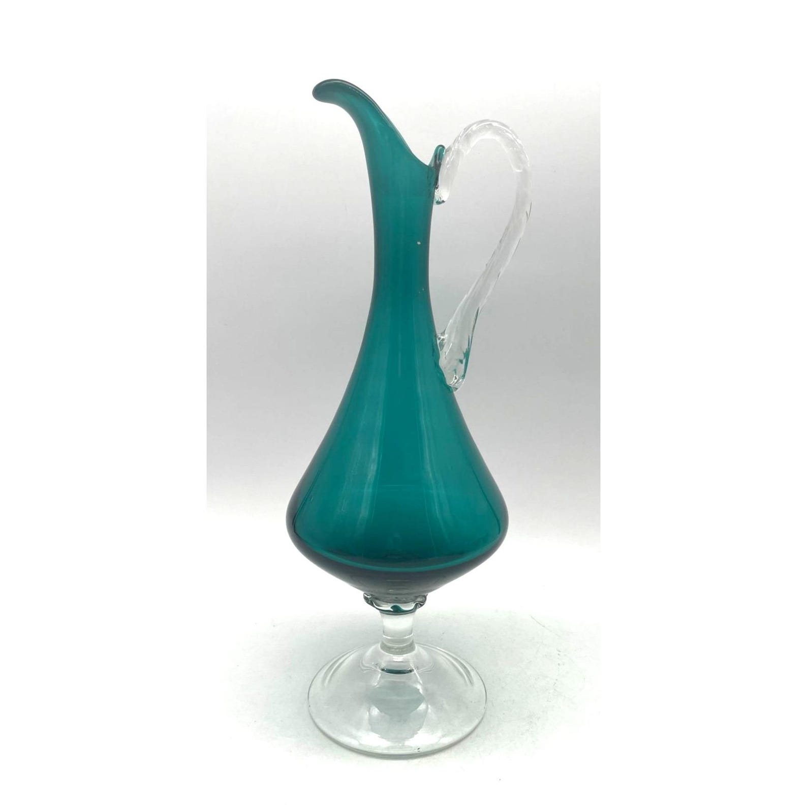 Vtg. Empoli Teal Cordial Decater W 5 Glasses No Stopper - Etsy