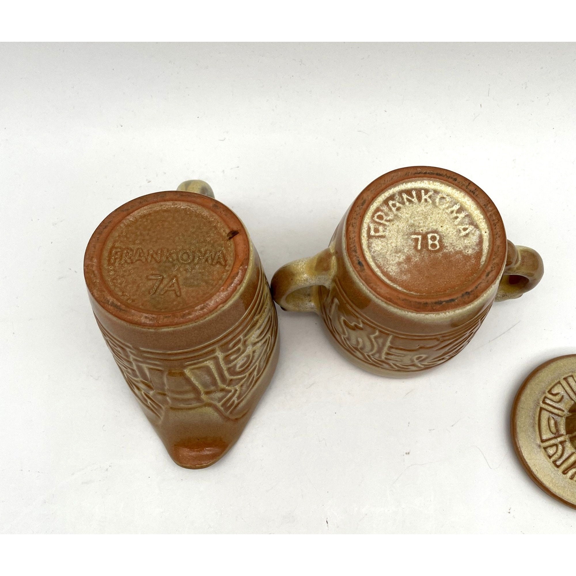 Vtg. Frankoma 7A 7B Aztec Pattern Desert Gold Sugar Creamer - Etsy