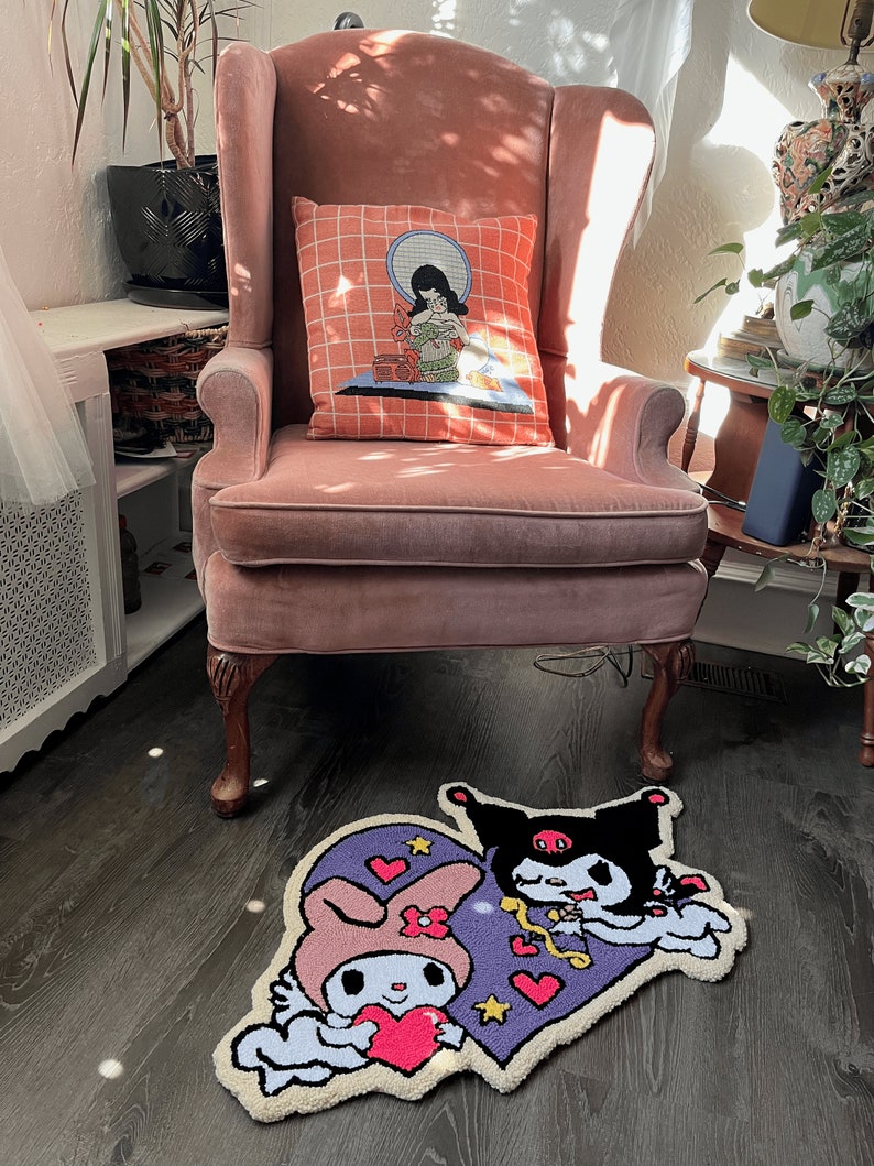 Hello Kitty Kawaii Tufted Rug Sanrio Characters My Melody - Etsy