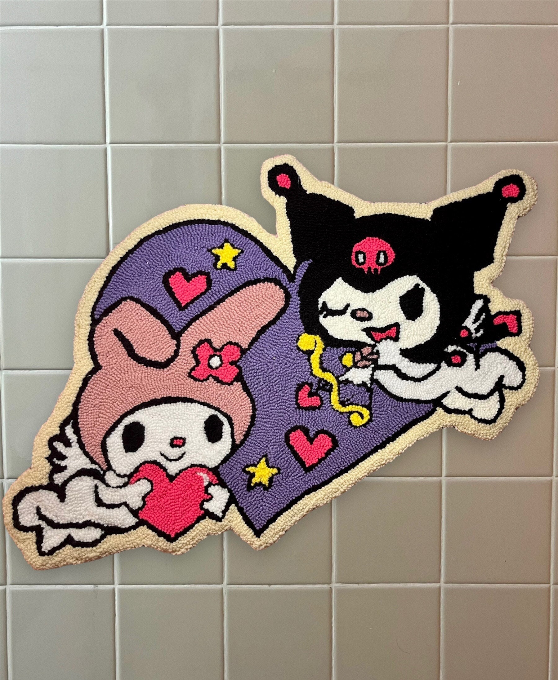 Hello Kitty Kawaii Tufted Rug Sanrio Characters My Melody - Etsy