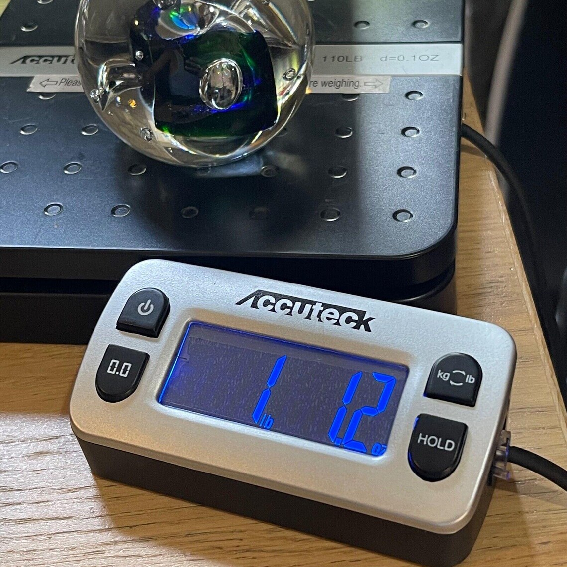 Adam Jablonski Art Glass Paperweight Swirls Bubbles Hand Blown Poland ...