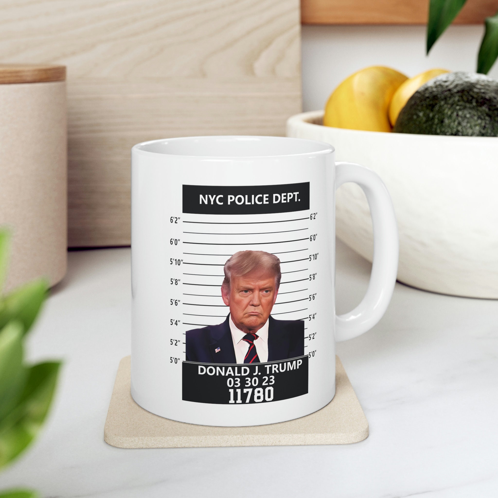 DONALD TRUMP MUGSHOT Mug , Donald J. Trump Mugshot Mug
