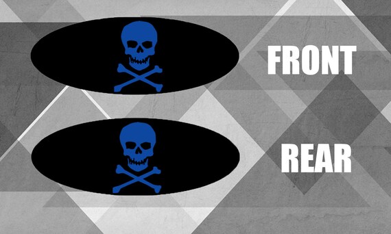 All Models Ford Emblem Overlay Skull Vinyl Sticker Emblem | Etsy