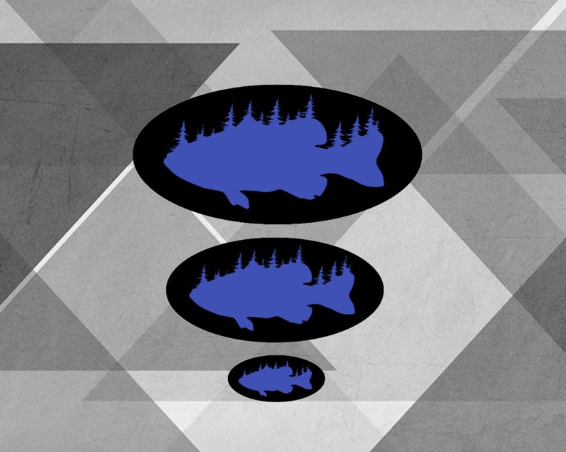 Subie Emblem Overlays Bass Fish Vinyl Sticker Emblem Decal - Etsy