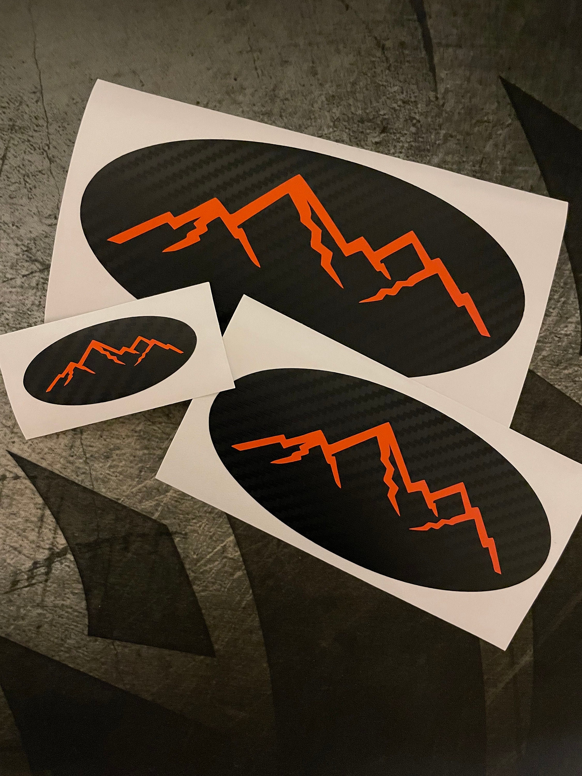 For Subaru Emblem Overlay Mountain Range Vinyl Sticker | Etsy