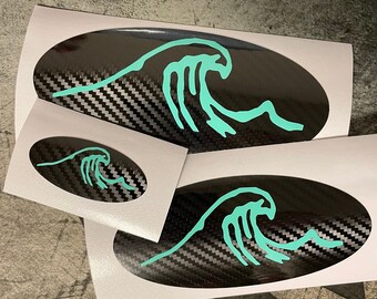 For Subaru Emblem Overlay Desert Landscape Vinyl Sticker | Etsy