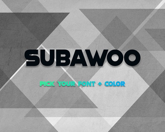 Car Decal SUBAWOO Vinyl Sticker Bumper / Window Stickers | Etsy