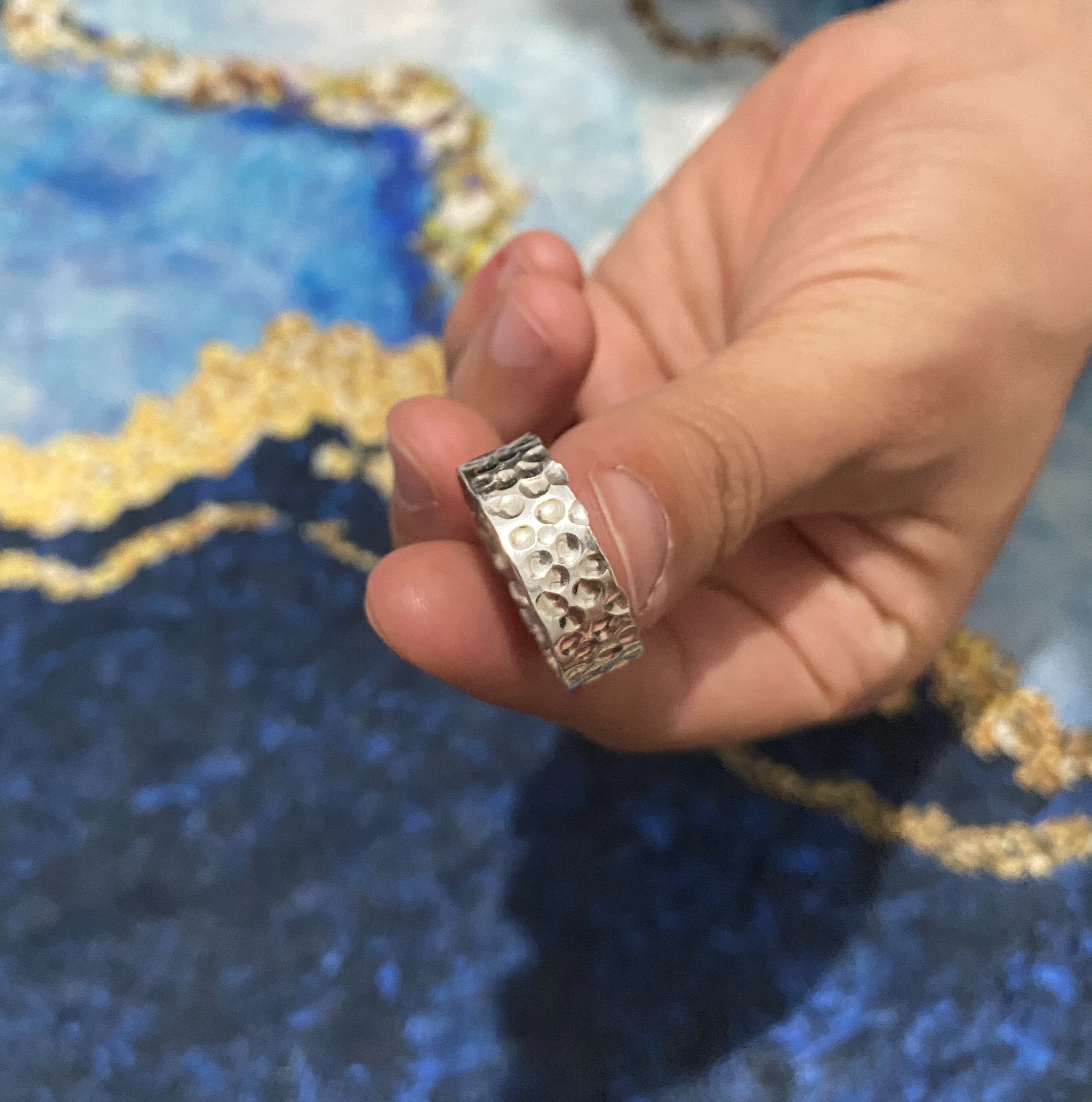 14k Solid Gold Band Wide Wedding Ring for Women Cigar Band - Etsy