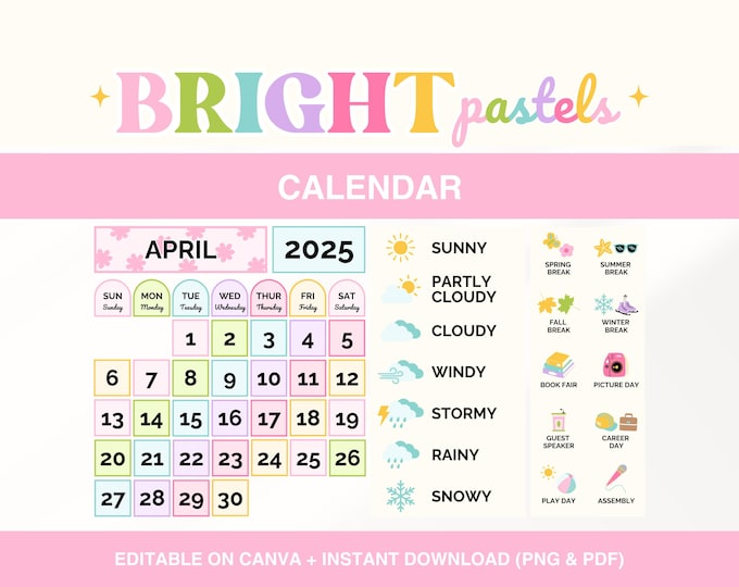 Classroom Calendar Display | Pocket Chart | Composition Notebook ...