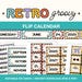 Groovy Classroom Flip Calendar Display, Bright Classroom Decor ...
