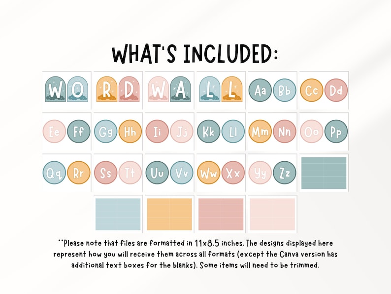 Classroom Word Wall, Printable Alphabet Word Wall Cards, Editable Word ...