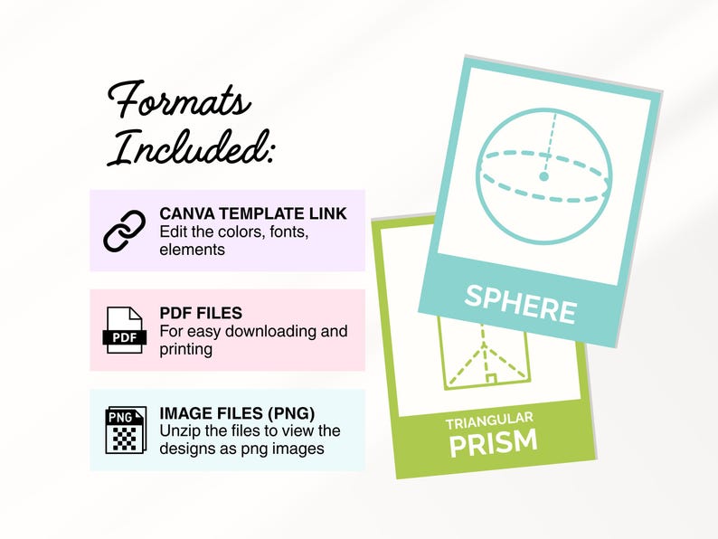 Shapes and Color Posters for Classroom, Bright Pastel Classroom Decor ...